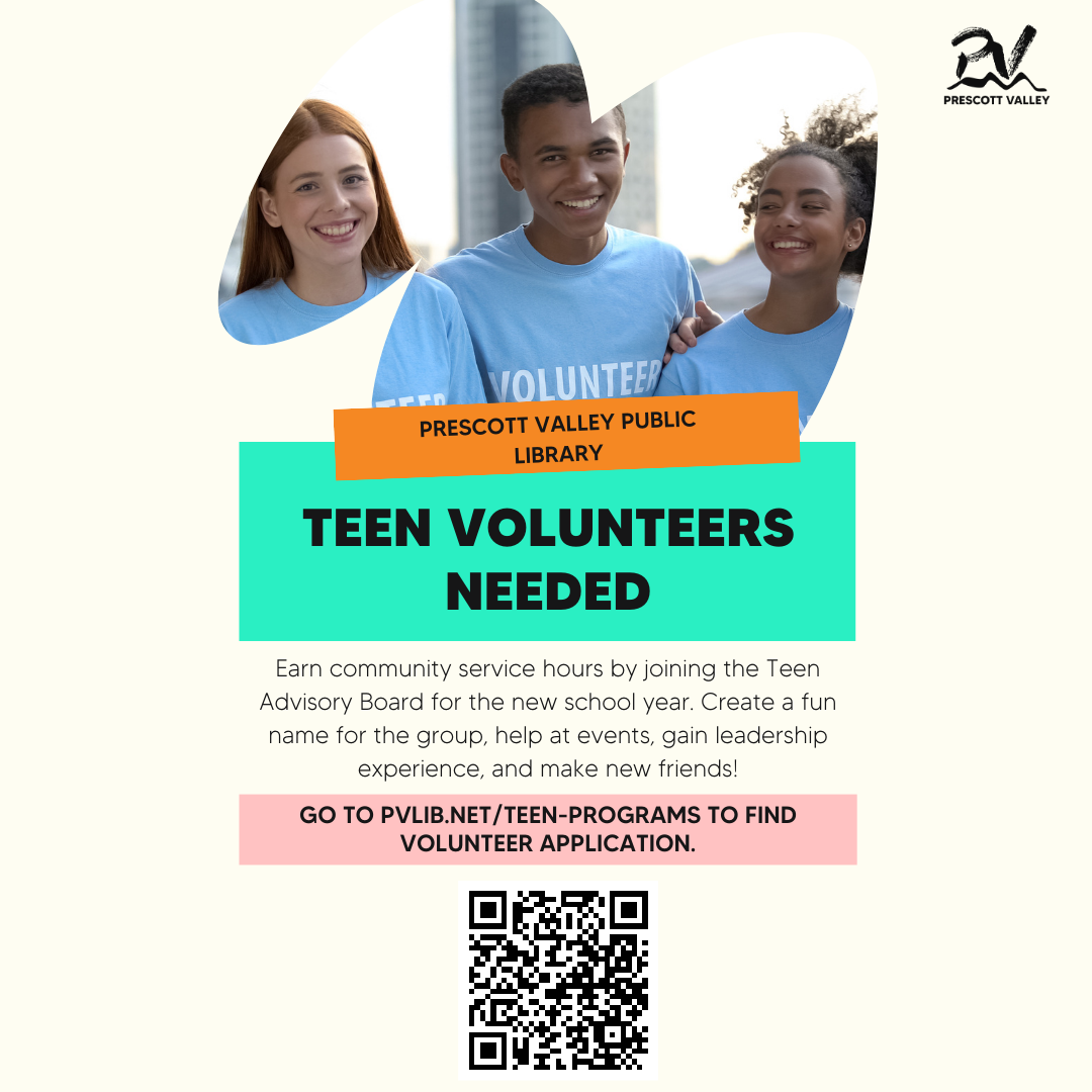Teen Advisory Board - Become a Teen Volunteer | Yavapai Library Network